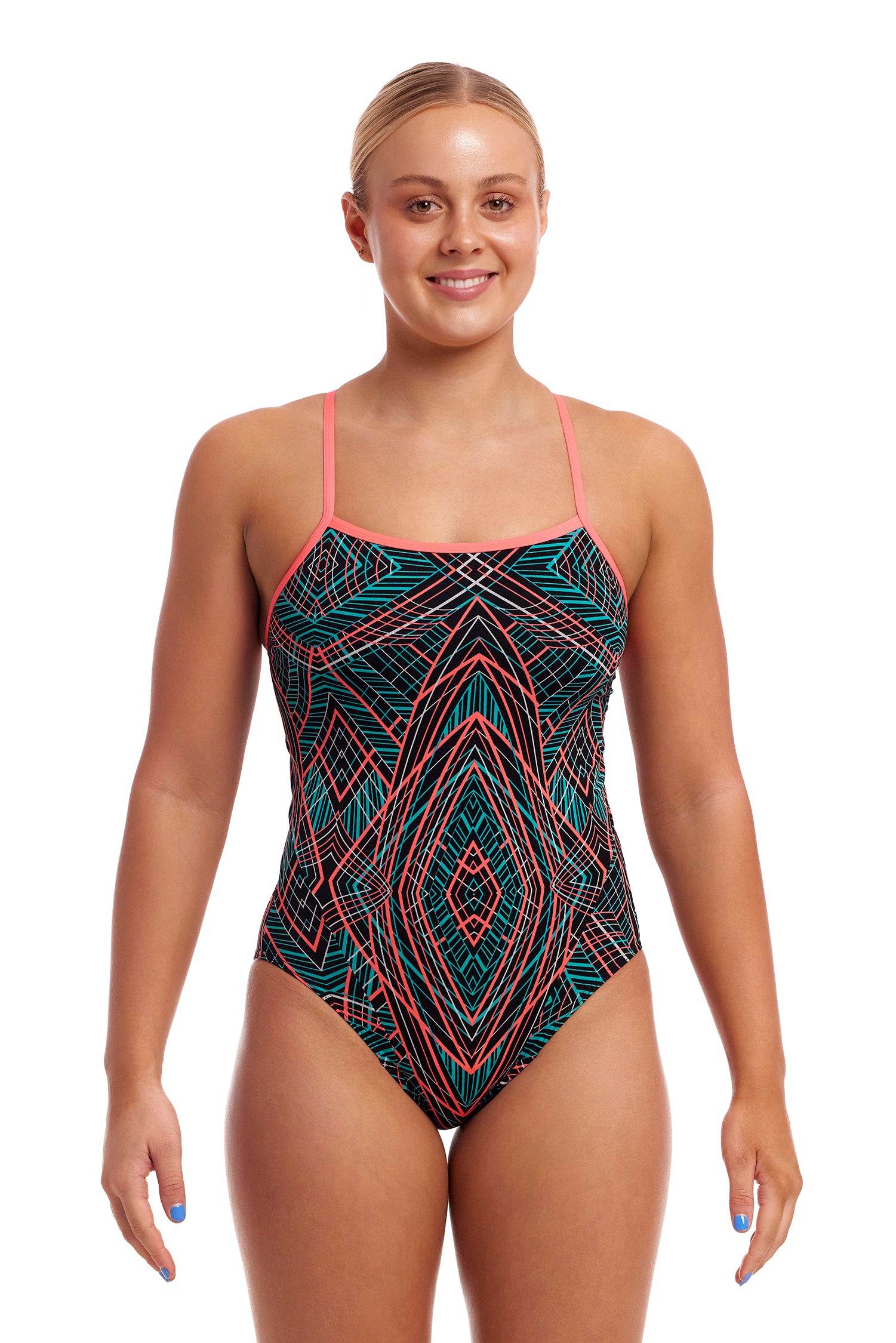 Funkita Women's Spiro Mint Swim Secure One Piece - All4Swim